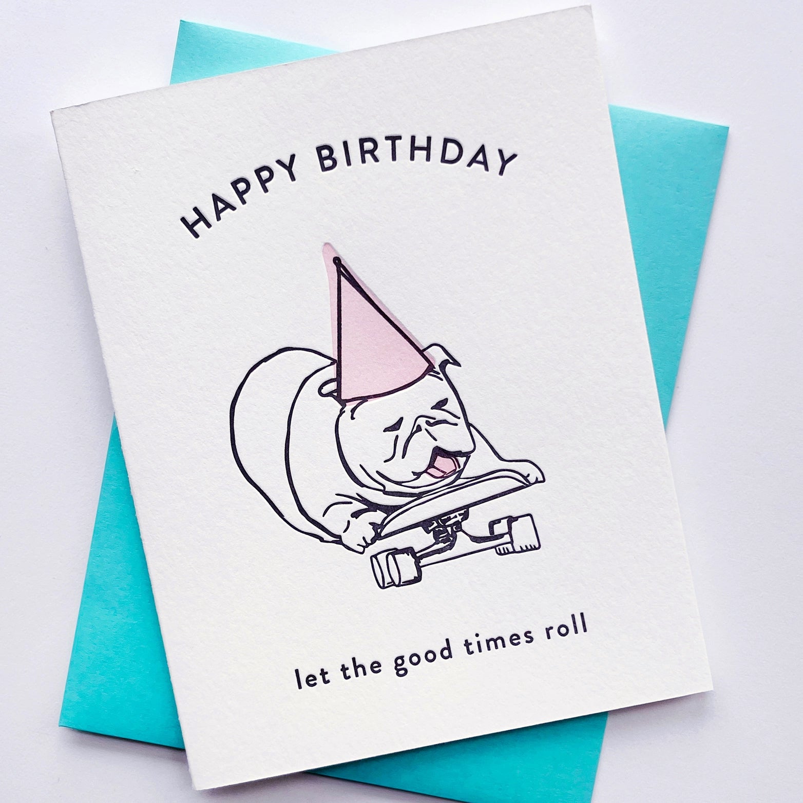 Let the Good Times Roll Birthday - Letterpress Card – Maker + Muse