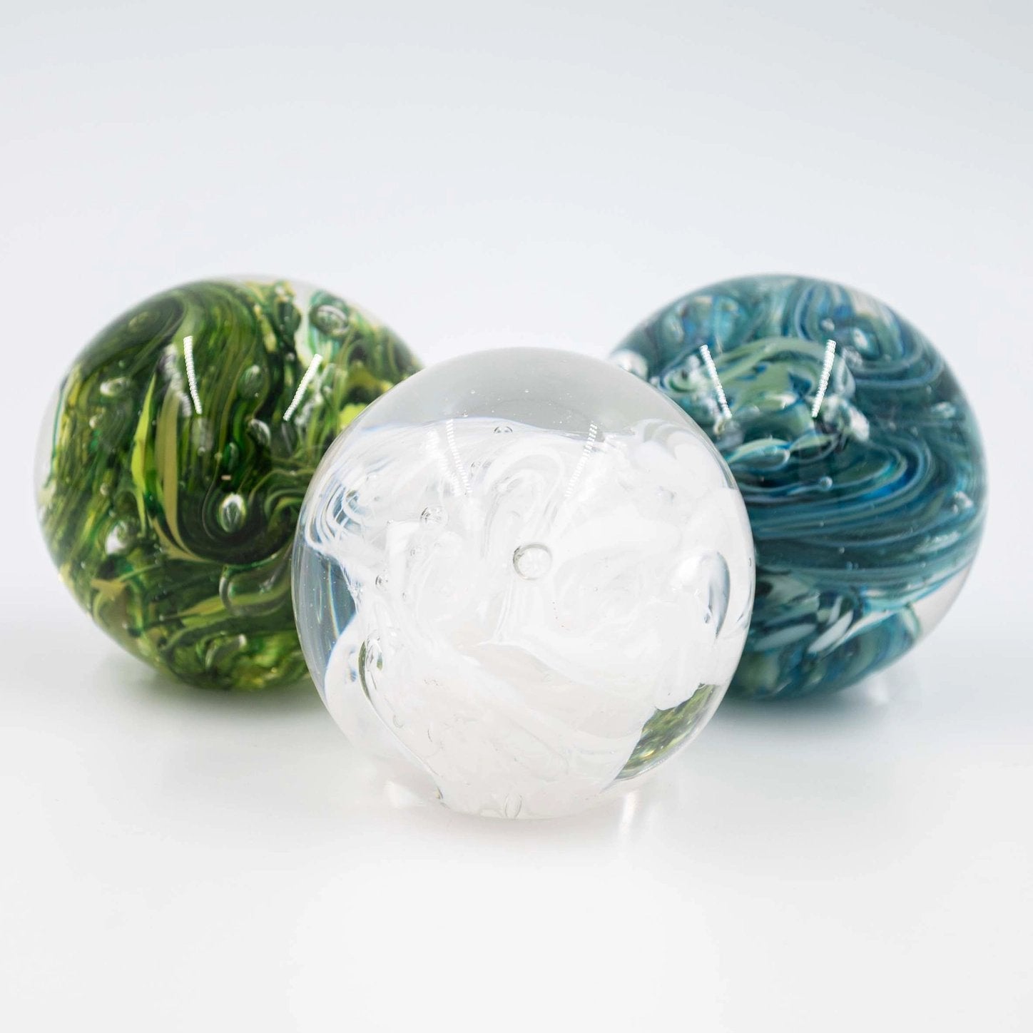 Hand-Blown Glass 'Twist' Paperweight (select color) – Maker + Muse